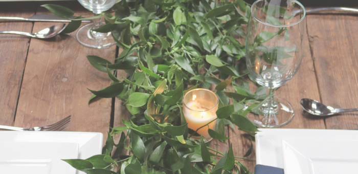 DIY Table Runner: Italian Ruscus Greenery - FiftyFlowers