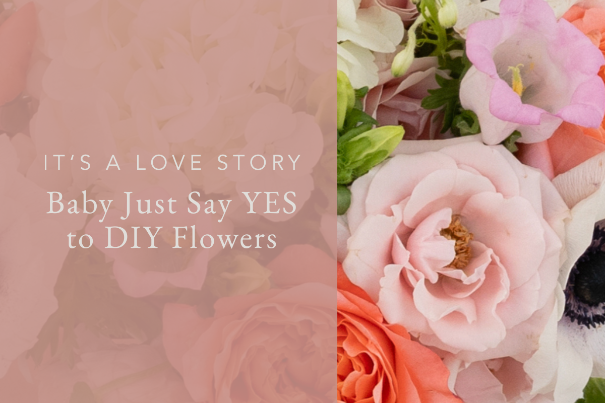 It's a Love Story, Baby Just Say Yes to DIY Flowers - FiftyFlowers