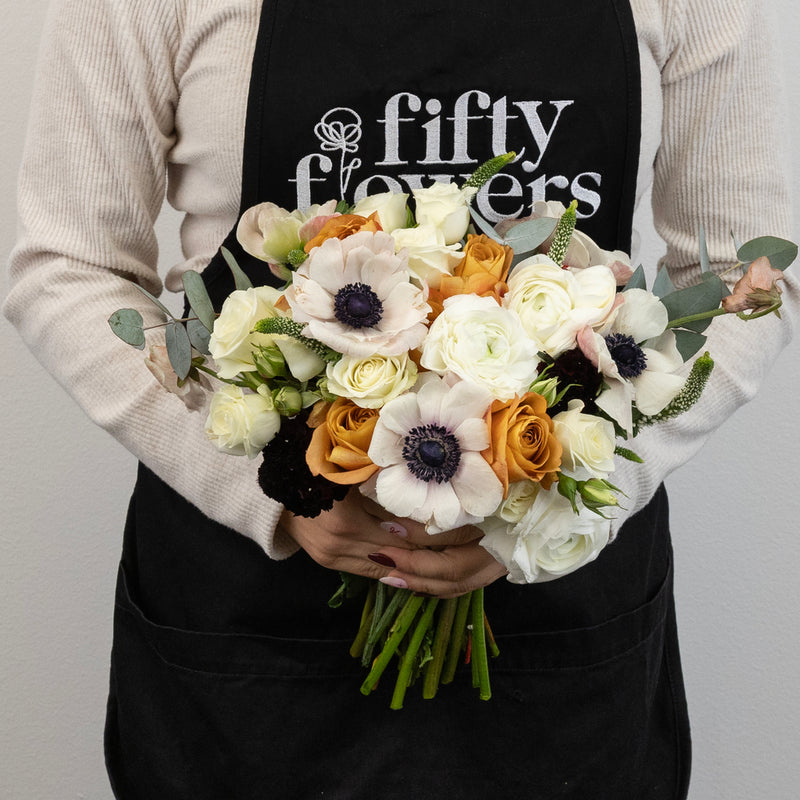 Buy Wholesale Maple And Merlot Flower Bouquet in Bulk - FiftyFlowers